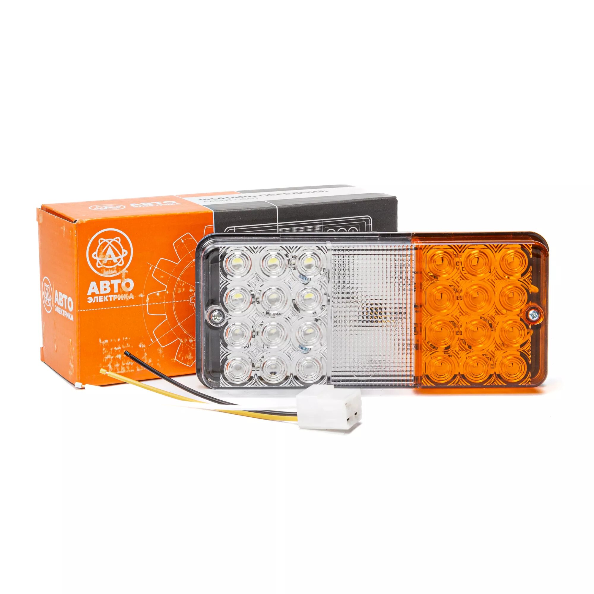 Фонарь передний для а/м МТЗ светодиодный корпус пластик 12/24 В (АвтоЭлектрика)
