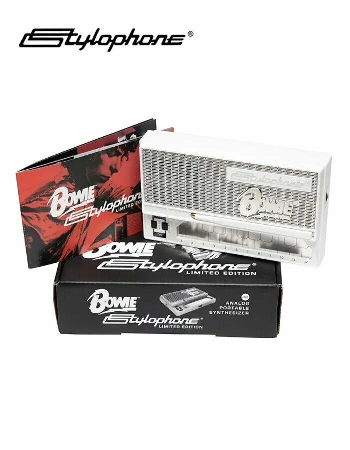 Bowie Stylophone Аналоговый синтезатор Dubreq Stylophone S1, Белая ограниченная серия