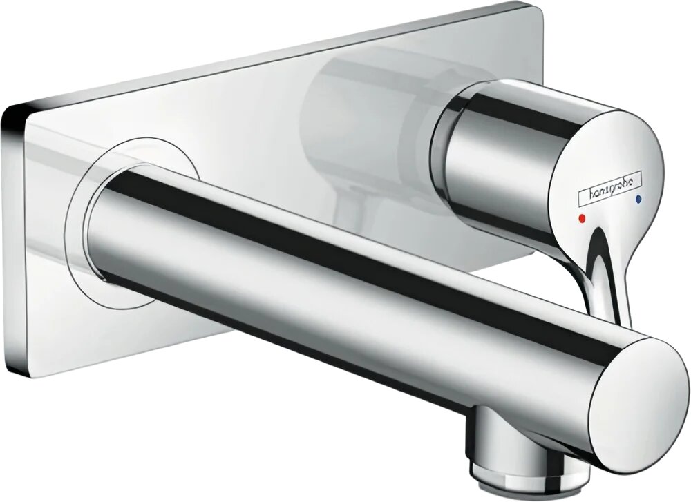 Смеситель для раковины Hansgrohe Talis S 72110000 встраиваемый, скрытого монтажа, хром, глянцевый, кран для ванной в раковину, из латуни, рычажный, с керамическим картриджем, с функцией экономии расхо