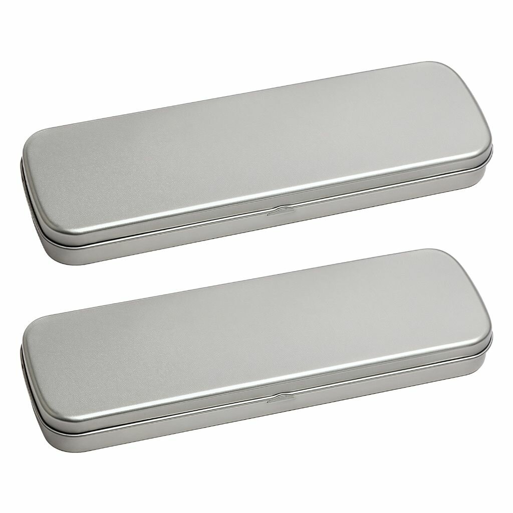 2 шт. Пенал для карандашей, держатель для ручек, простая коробка для ручек, металлический пенал