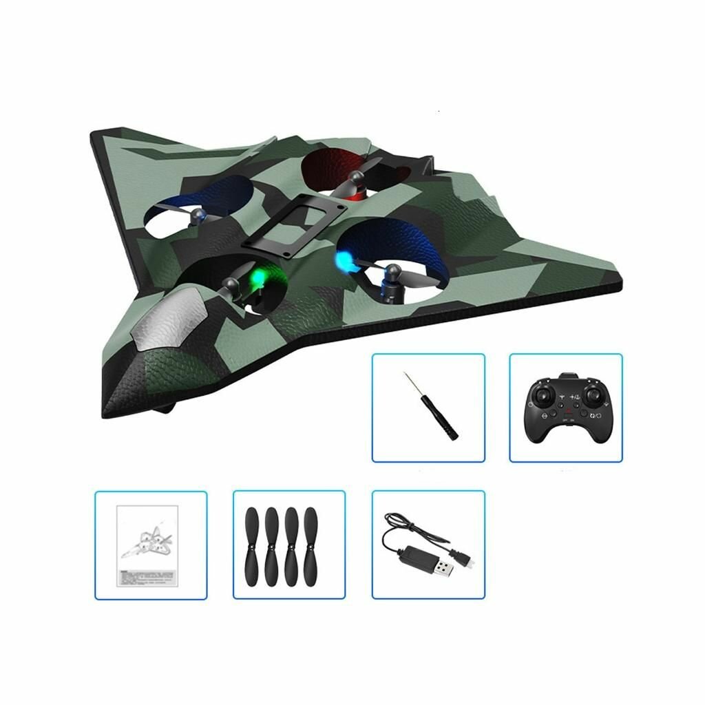 Пенная игрушка с трюками на 360 , прочный планер для детей, Зеленый