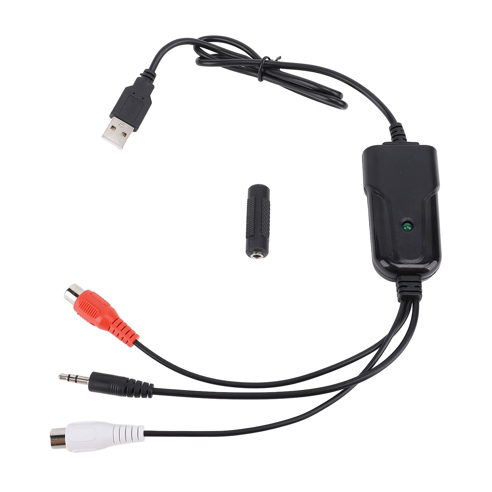 USB-конвертер звука с высокой частотой дискретизации, AV-интерфейсом 3,5 мм, для преобразования кассет в MP3.