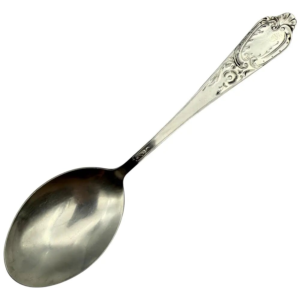 Ложка столовая "Павлово", 21 см, серебро 0.875, 1973 г. Завод им. Кирова (3ЗК), СССР