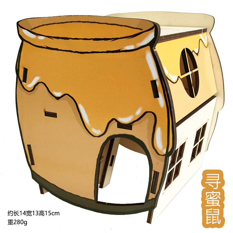 Игрушка для хомячка "Медовая мышка", обучающий лабиринт, цвет изображения