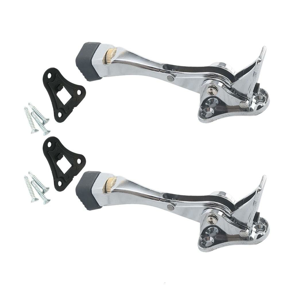 2 шт. Дверного ограничителя из цинкового сплава, Регулируемый держатель