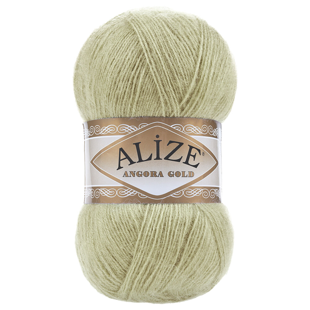 Пряжа для вязания Alize Angora gold 267 пастельно-зеленый 100 гр/550 м 20% шерсть, 80% акрил