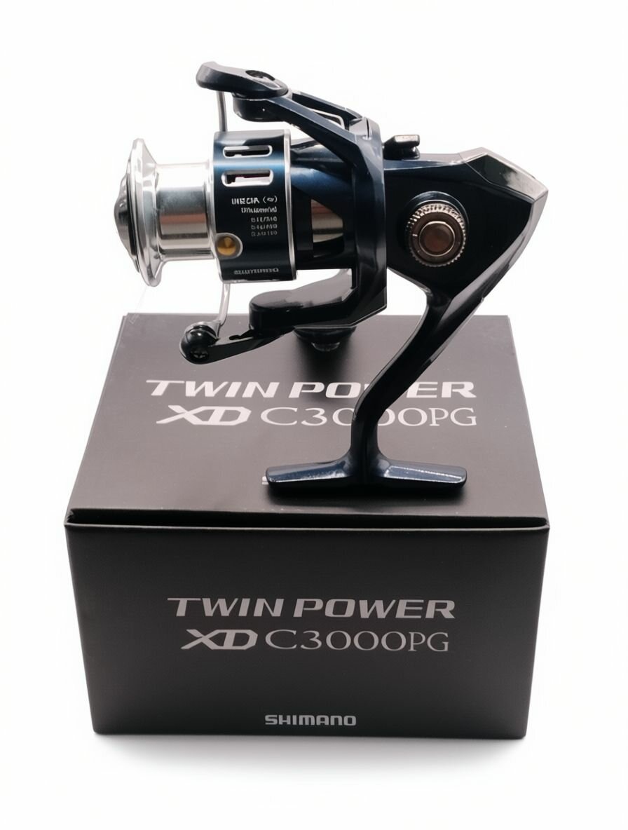 Катушка Shimano Twin Power XD С3000PG для спиннинга надежная, мощная, плавный ход.