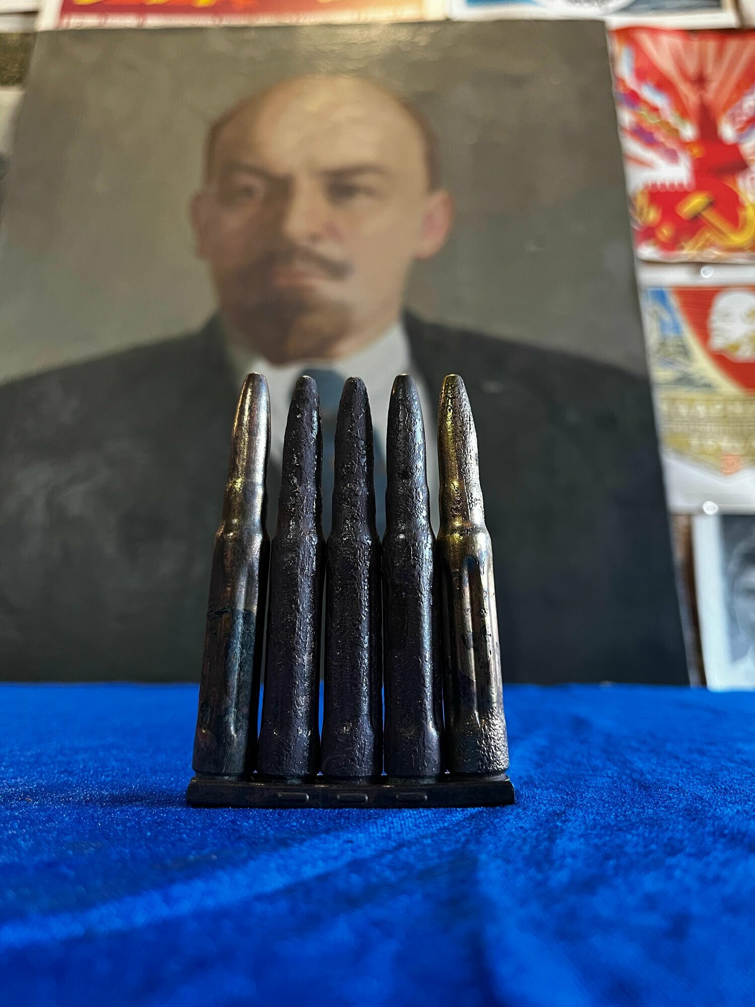 Макеты учебных патронов 7.92х57 к 98 Маузеру в чешской обойме периода ВОВ