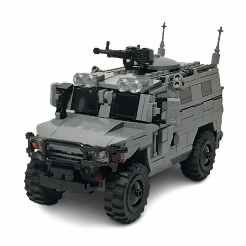 Строительные блоки MOC, боевой внедорожник Gazhu, обучающие частицы, пластиковая конструкция, из которой можно строить модели, сборные модели детских игрушечных блоков