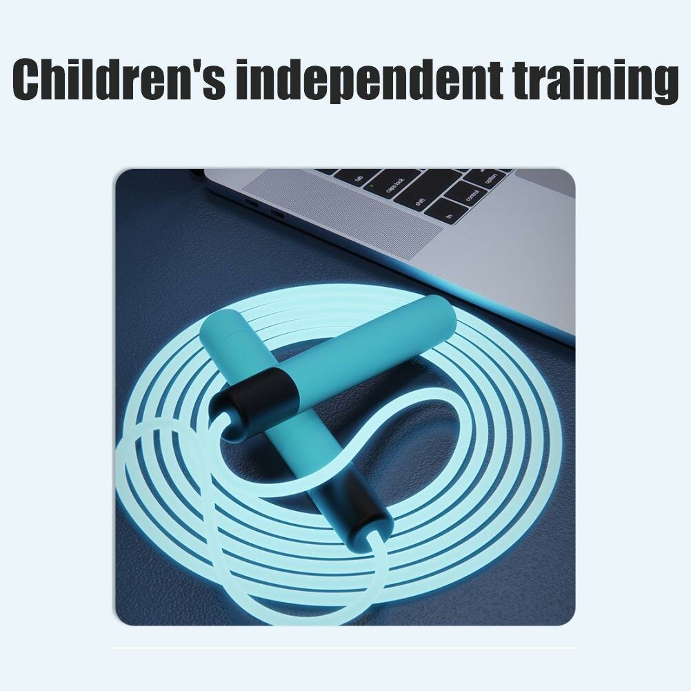 Светящаяся скакалка LED с подсветкой для детей и взрослых, фитнес и тренировки