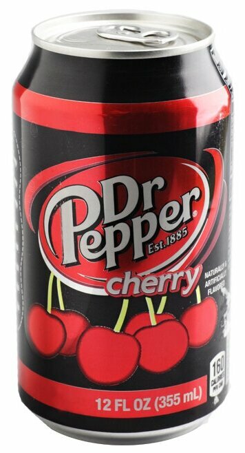 Напиток Dr Pepper Cherry, США, газированный, вкус вишни, 355мл