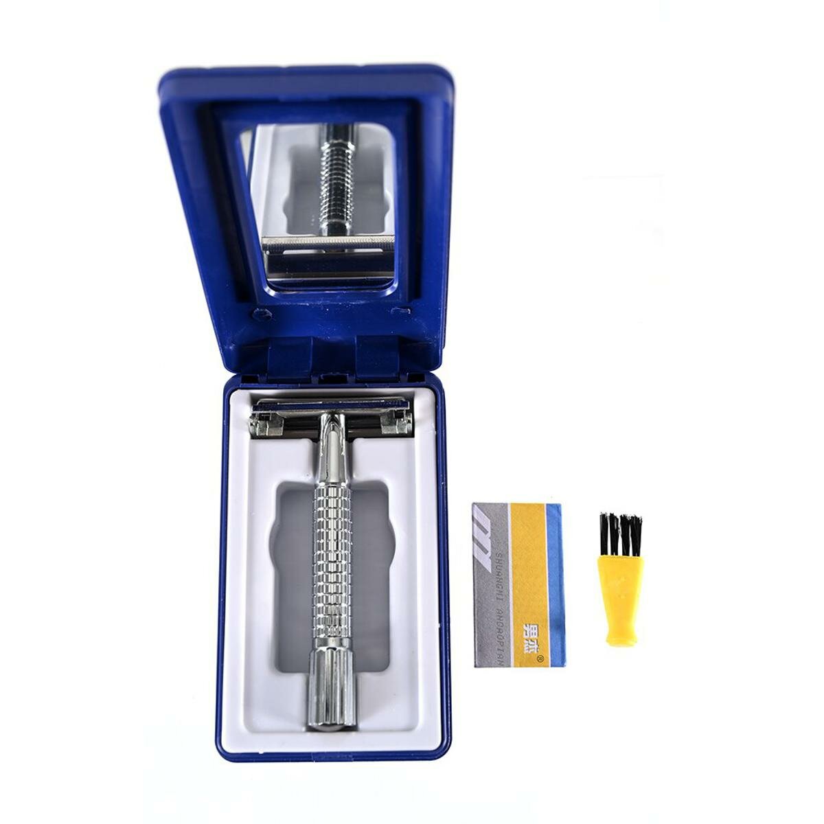 Классическая ручка бритвы держатель бритвы мужская бритва для лица лезвия бритвенный станок безопасная нержавеющая сталь