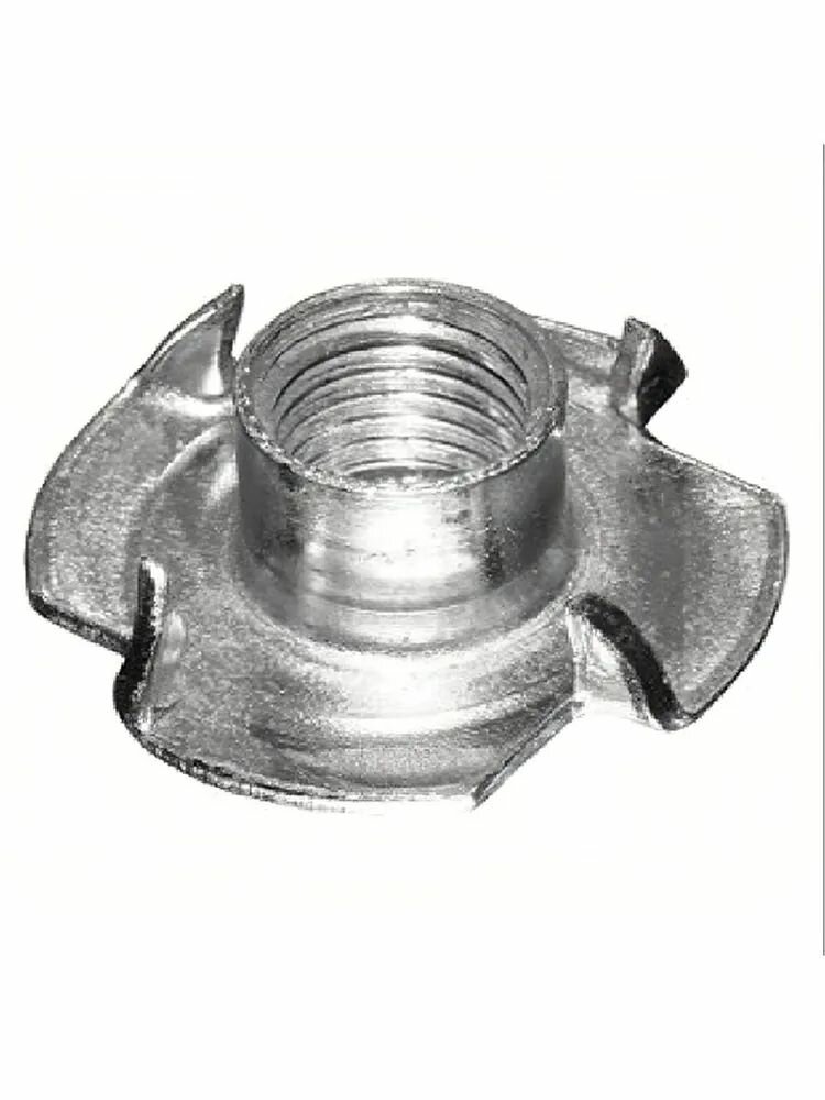 Гайки врезные по дереву (с усом) DIN 1624 М8, 20 шт.