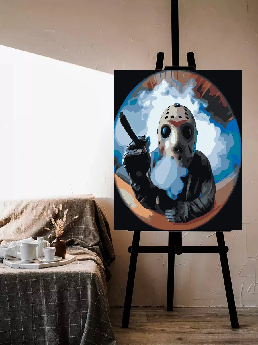 Картина по номерам Тусовные Джейсон Вурхис Пятница 13