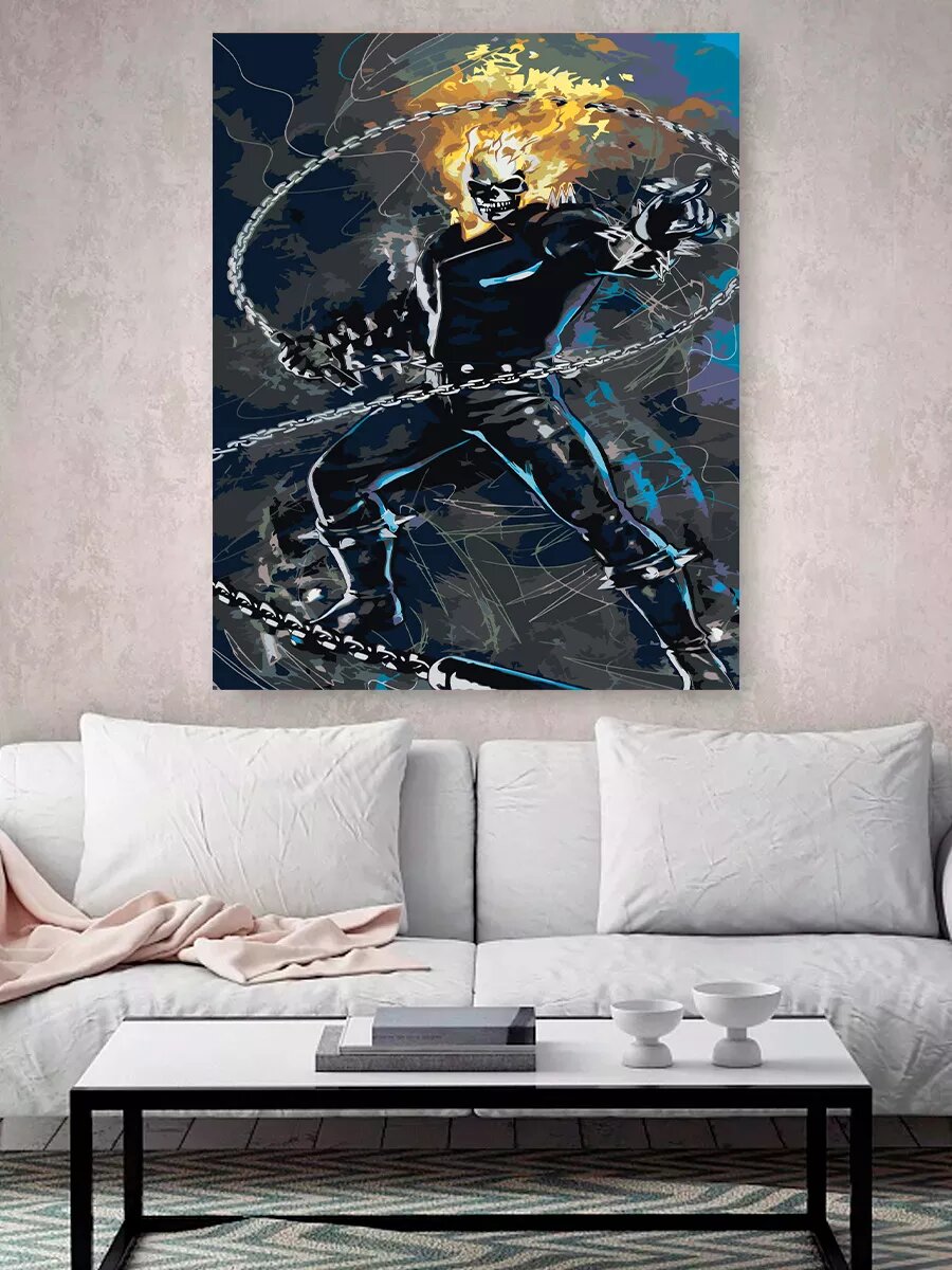 Картина по номерам Призрачный-Гонщик