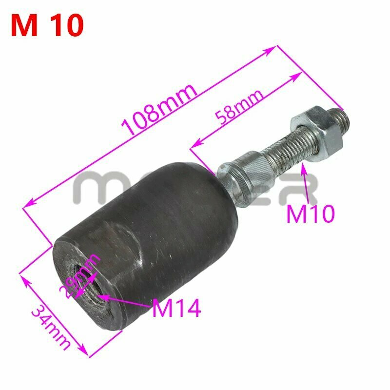 Комплект шаровых шарниров M10/M12-M14, подходящий для китайских комплектов шестерен зубчатой рейки, багги, картинга, рулевого управления автомобилем, UTV, запчасти для квадроциклов, Черный