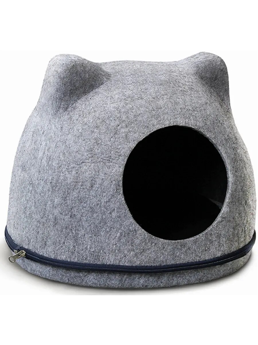 Домик для кошек Серый: Кошкин дом, 34x43x34