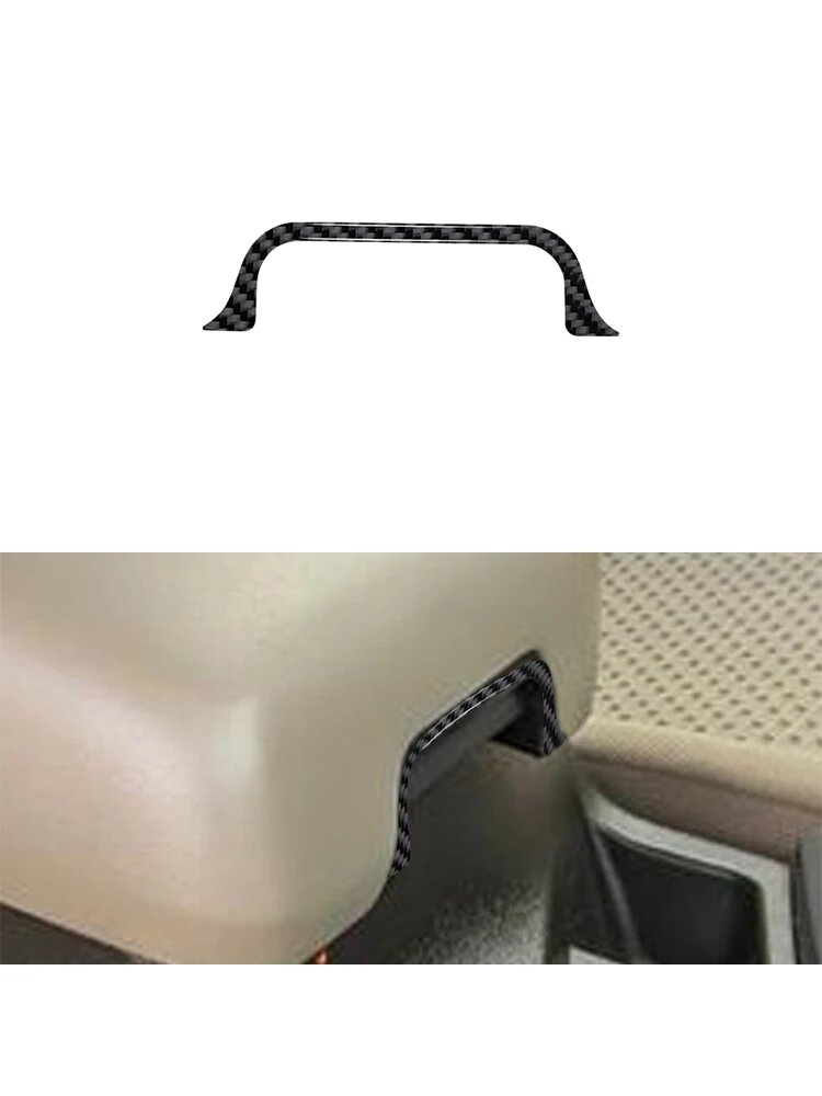 Для Toyota Tundra 2007-2013 салон автомобиля, декоративные аксессуары для Toyota Sequoia 2008-2013, черные наклейки из углеродного волокна, Armrests strip