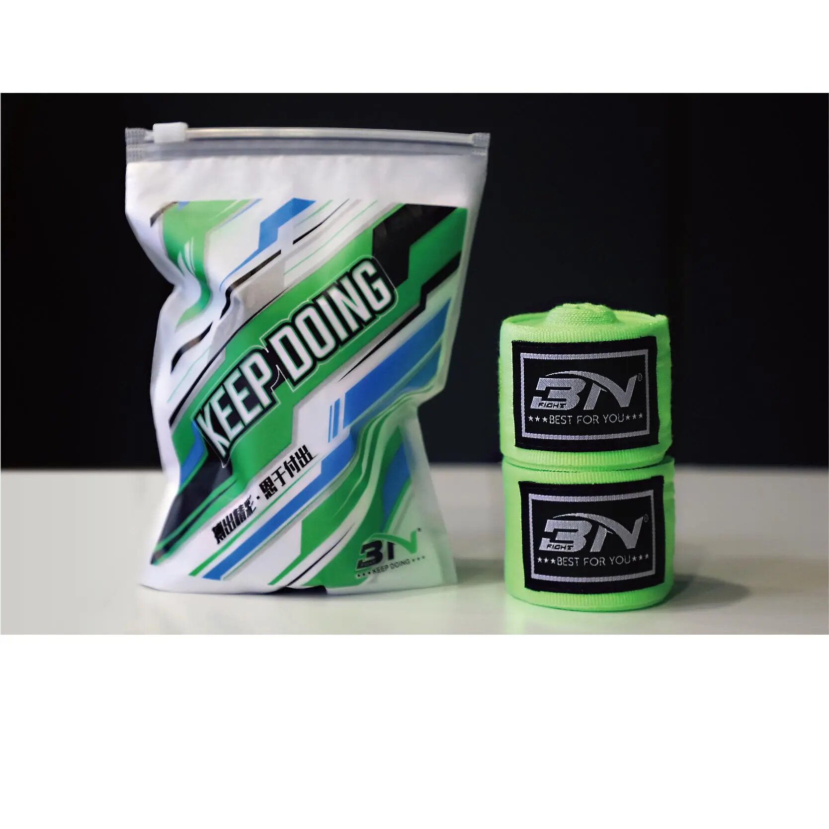 BNPRO Нейлон ММА Муай Тай Бинты для рук, 3 meters, Зеленый