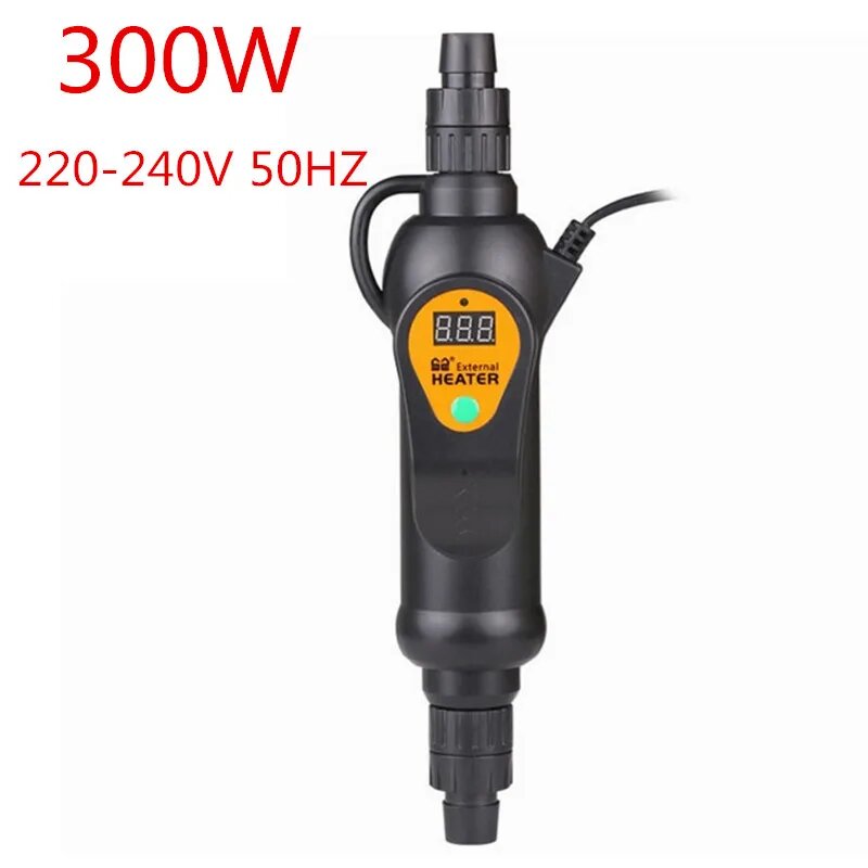 Внешний нагреватель для аквариума 20-35°C 300/500Вт, UK adapter 220v50HZ, Черный
