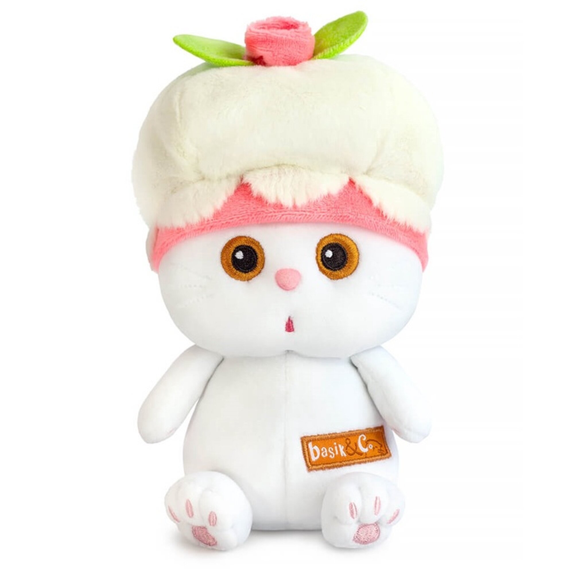 Мягкая игрушка Basik&Co «Кошечка Ли-Ли. Лакомка», искусственный мех, 15 см