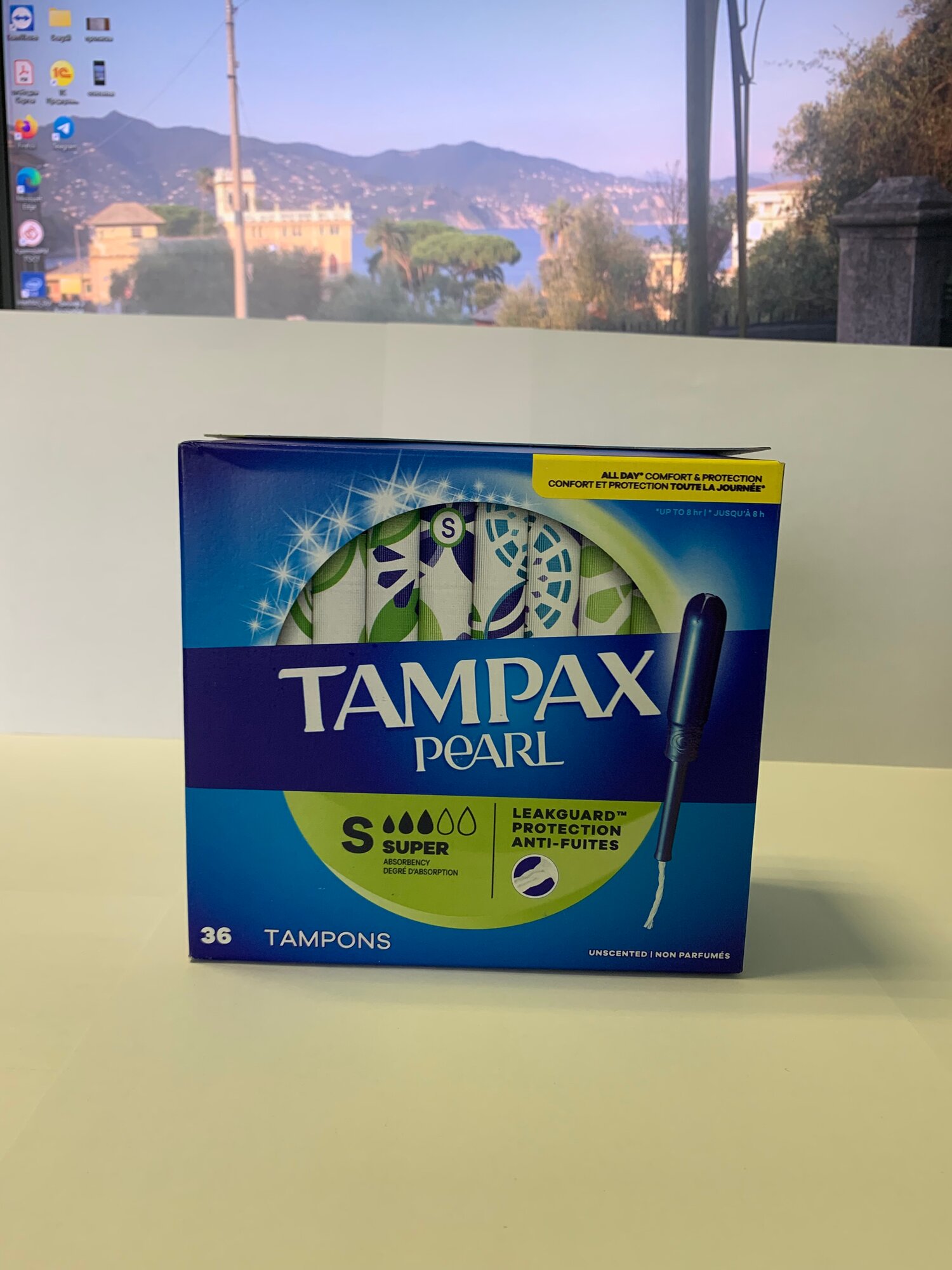 TAMPAX Pearl, Жемчужный, Супер, без запаха, 3 капли, 36шт.