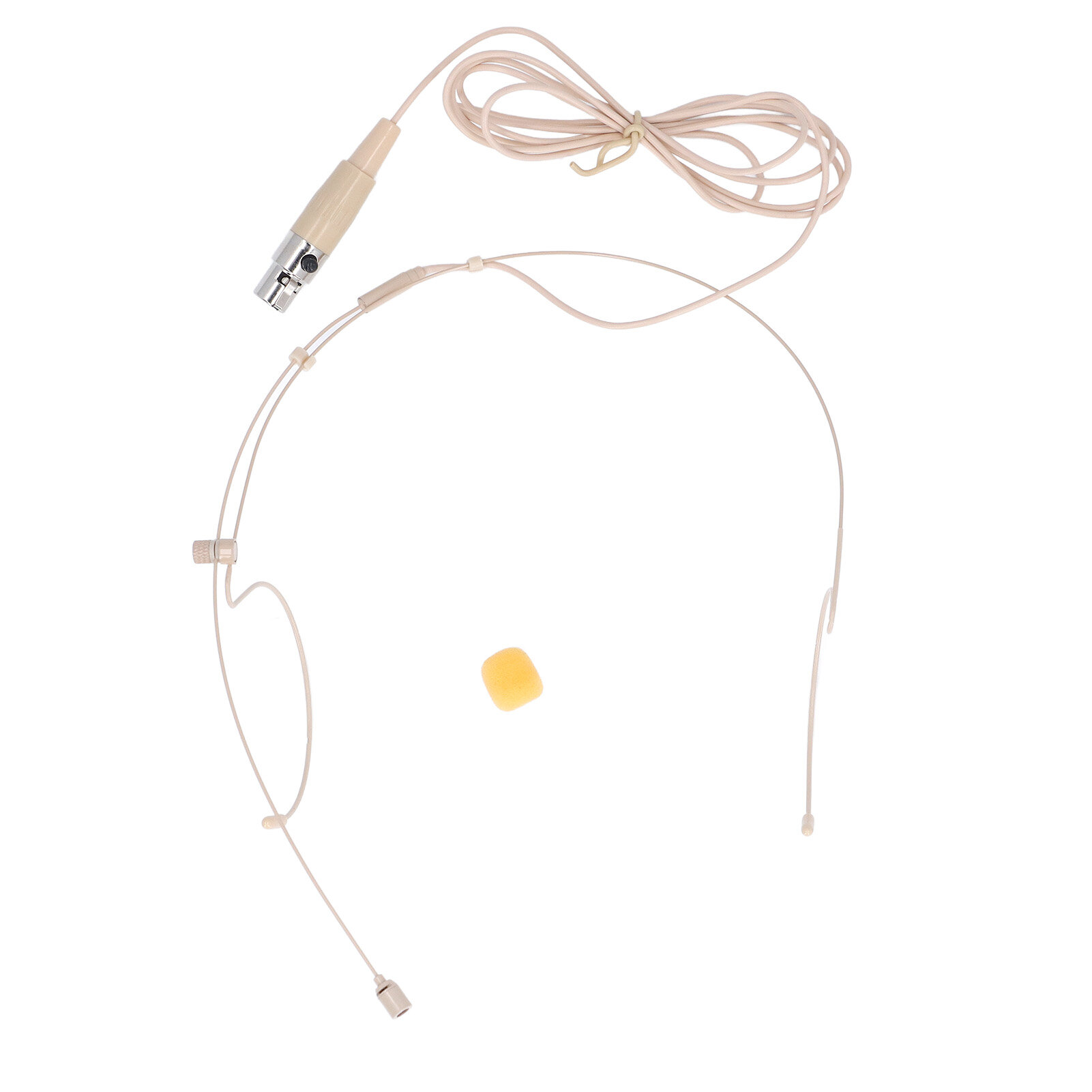 Микрофон с одним наушником, головной микрофон с кабелем 46,45 дюйма, мини-разъем XLR 4-контактный