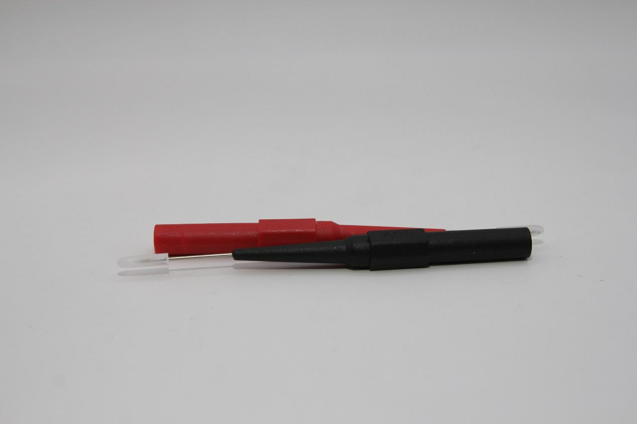 Насадка, игла для щупов мультиметра 0,7 ММ,10шт (5 черных,5 красных)