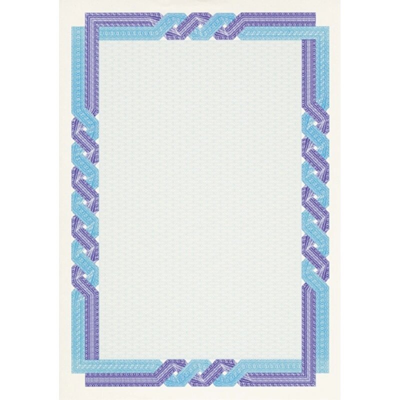Сертификат-бумага DC-OSD4058 сине-голуб. кручен рамка (А4,115г, уп.25л.)