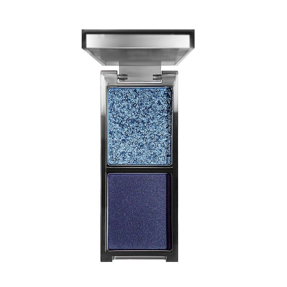 Двухцветная палетка матовых черных теней для век и хайлайтеров