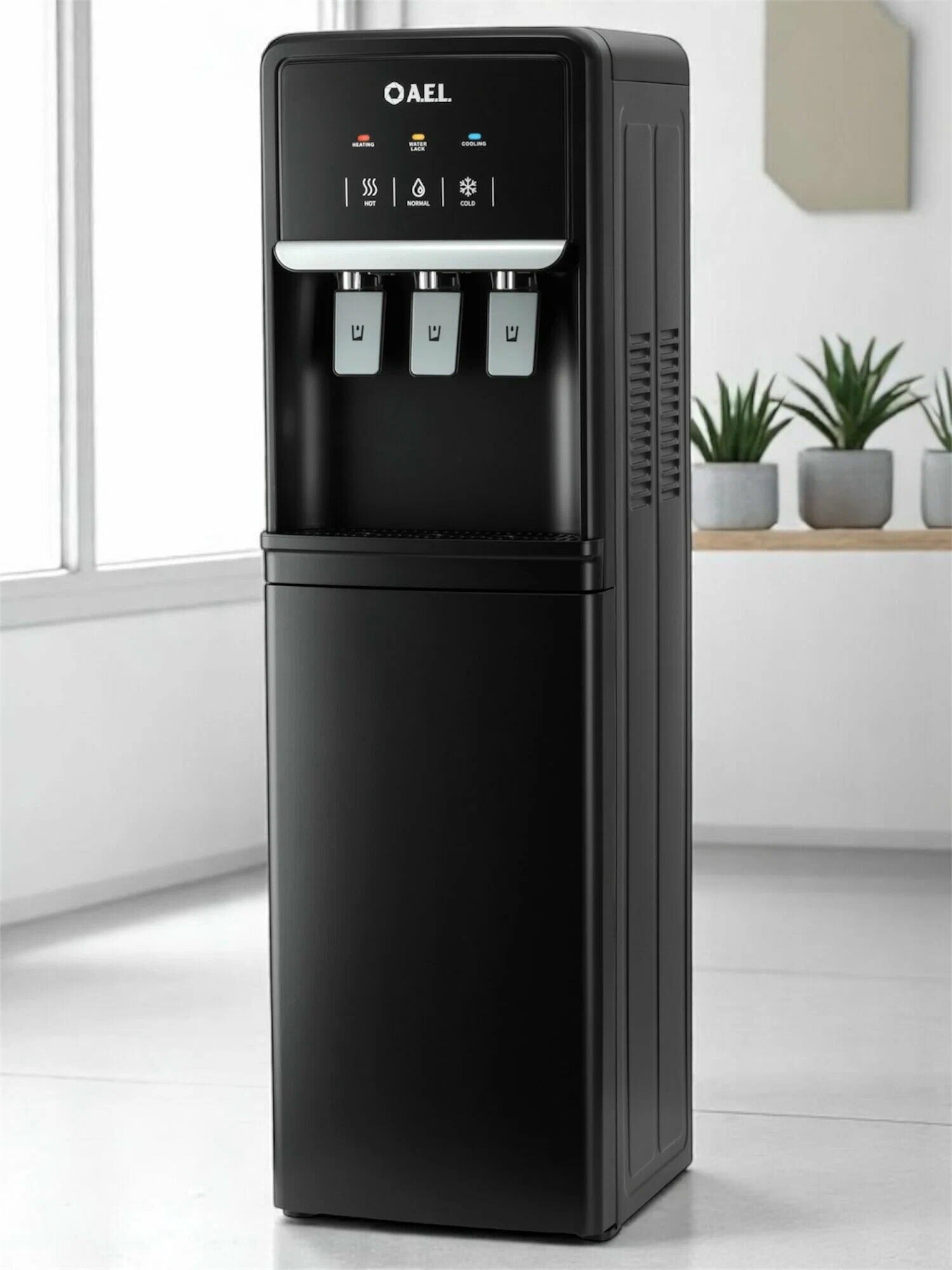 A.E.L. LD-815A, с нижней загрузкой, с нагревом иэлектронным охлаждением, черный матовый.