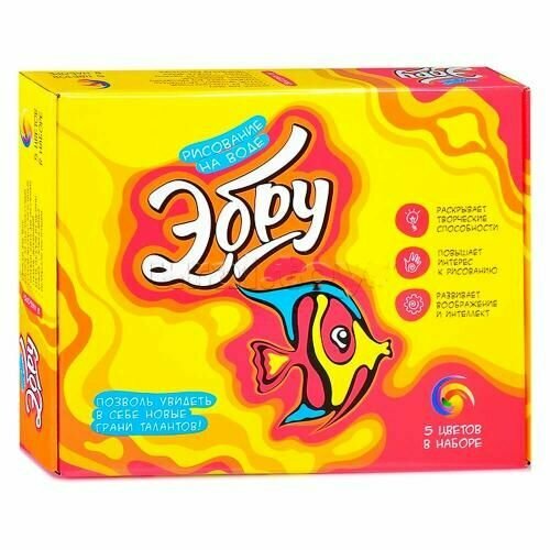 Brickmaster Набор для рисования на воде, Эбру, 5 цветов