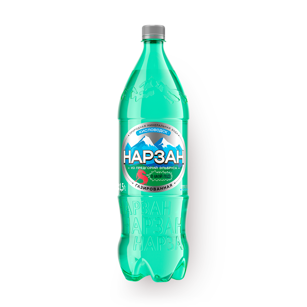 Вода минеральная «Нарзан» газированная, пластиковая бутылка, объем 1.5 л