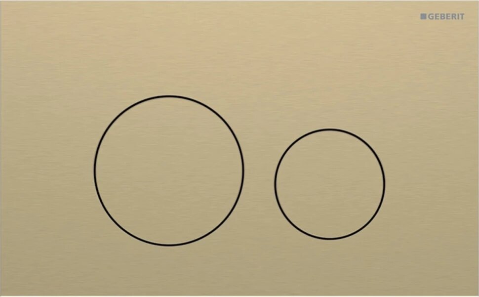 Кнопка смыва Geberit Sigma 40 115.628. QF.1 для инсталляции, латунь матовая