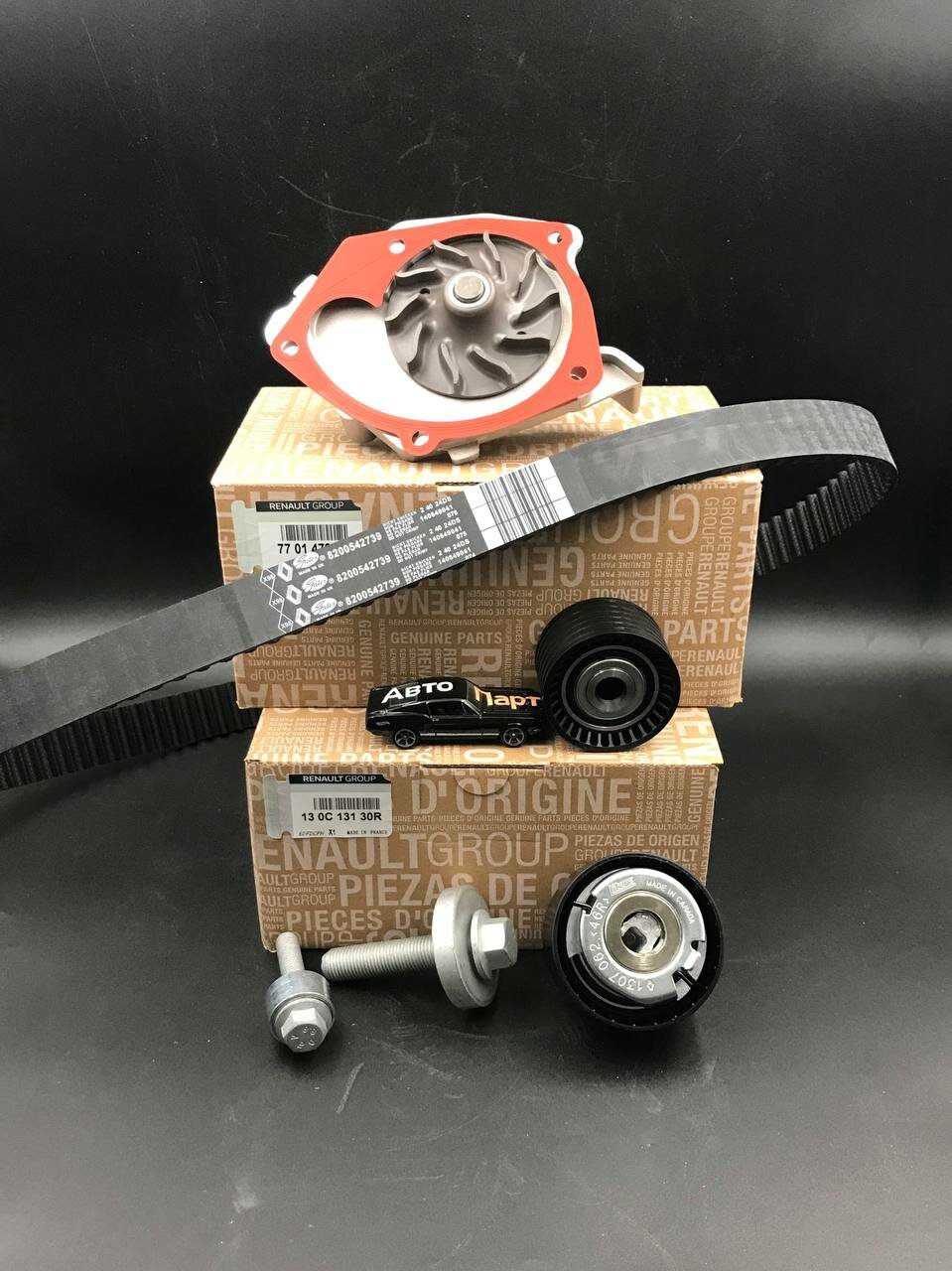 Комплект ГРМ с помпой DUSTER TERRANO KAPTUR 2.0 LAGUNA-2 бензин F4R F4P 130C11551R арт. 130C13130R/7701479043