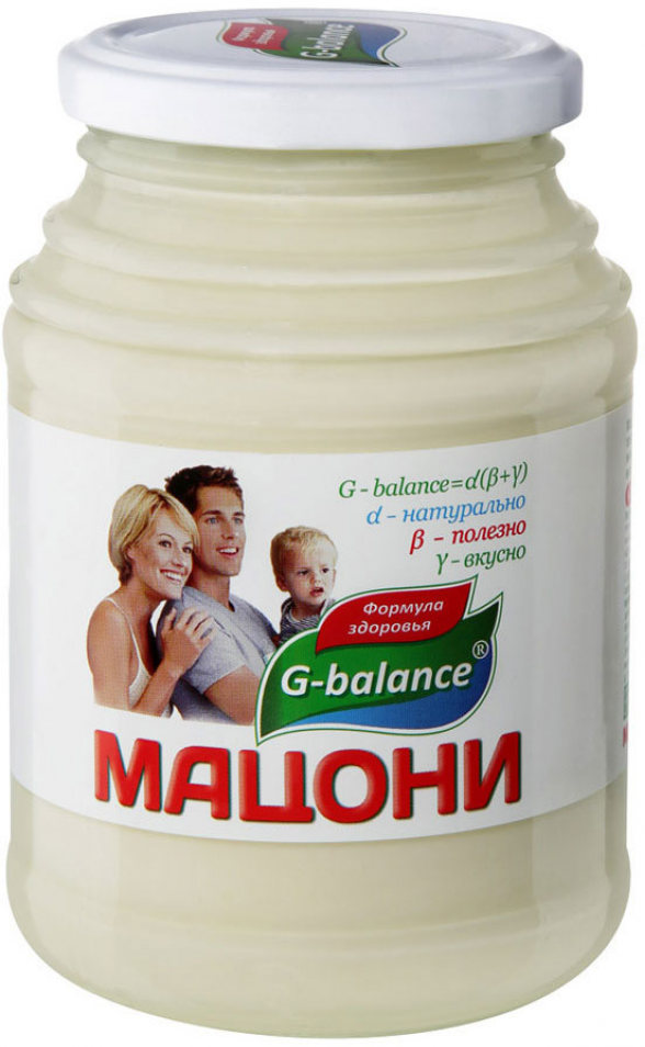 Мацони G-Balance, 1,5%, без заменителя молочного жира, стеклянная банка, 500 мл — фото 1
