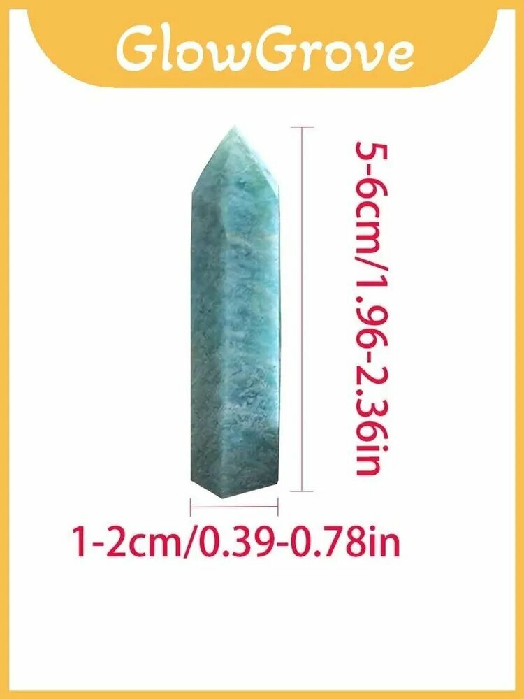 Timeless 1 шт. натуральный синий ите каменный столб для улучшения медитации, 5-6 см