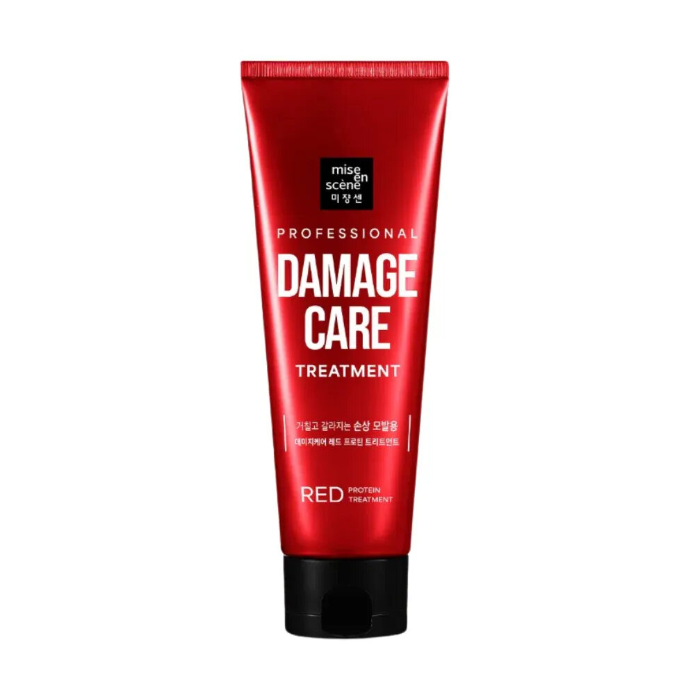 Mise en Scene (Миз эн син) Маска для поврежденных волос Professional Damage Care Red Protein Treatment, 180 мл