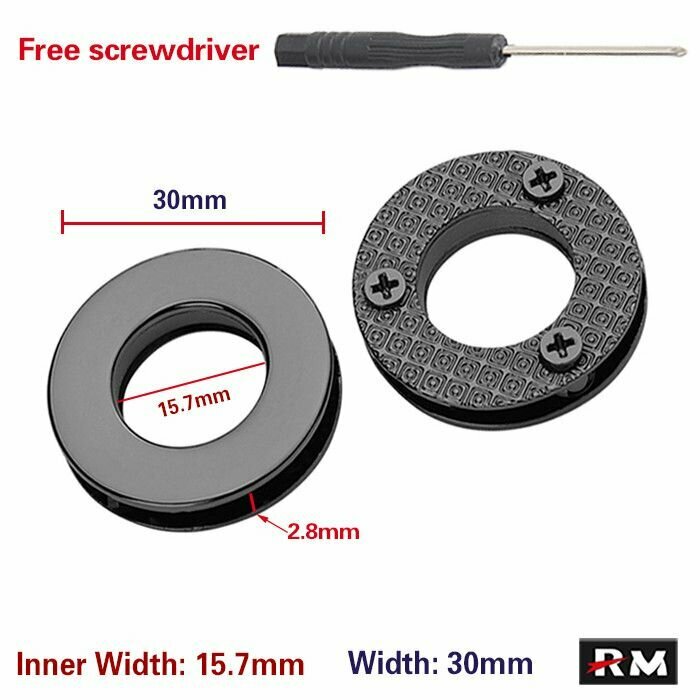 Люверсы с винтом 30 мм, чёрные, 2 шт, металлическая застёжка для сумок, одежды и обуви, декоративная фурнитура своими руками