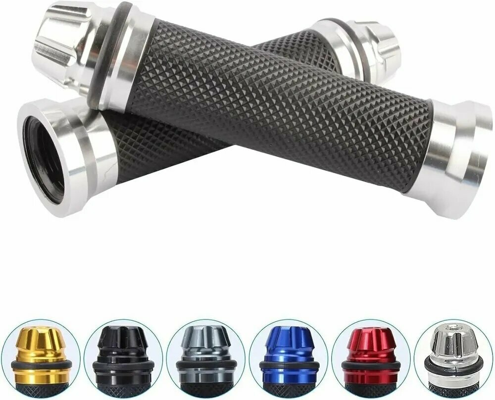 Грипсы для мотоцикла с грузиками на скутер на мопед альфа, дельта, racer