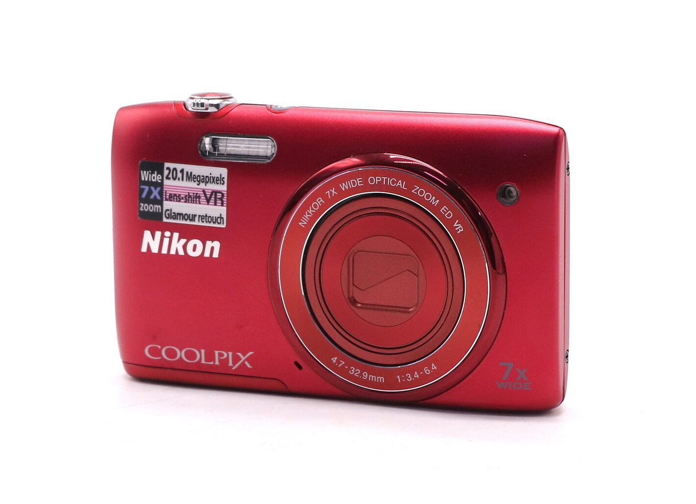 Компактный фотоаппарат Nikon Coolpix S3500 red