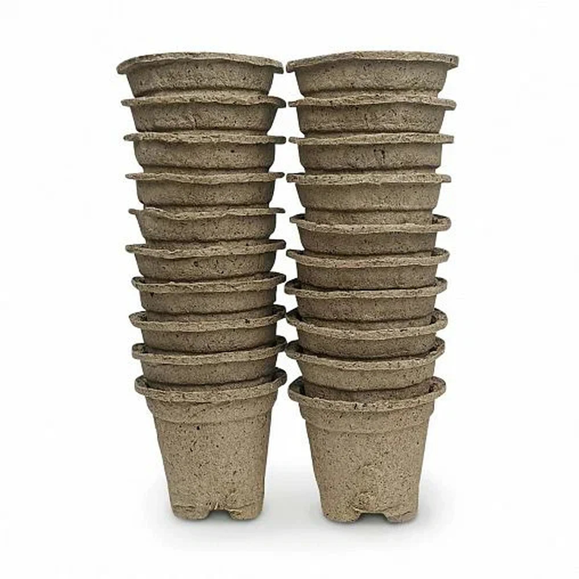 ГазонCity Торфяные горшочки с улучшенным дном 80x80 мм, 20 шт