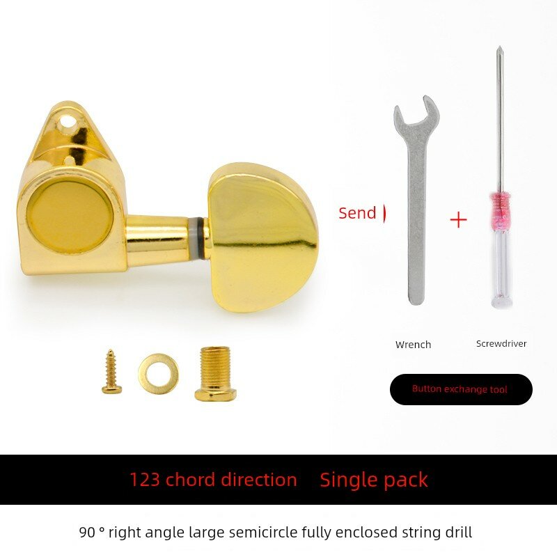 Гитарный тюнер Yamaha, 90-градусный гитарный тюнер, тюнер с полностью закрытой ручкой, универсальная металлическая