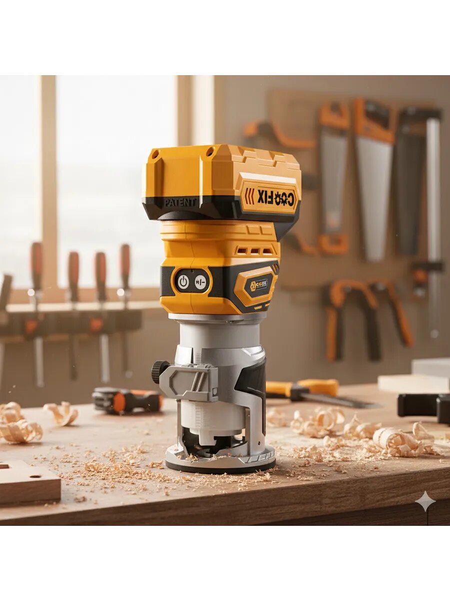 Фрезер Coofix CF-CET002, бесщеточный двигатель, аккумуляторный, 12 000-30 000 об./мин.