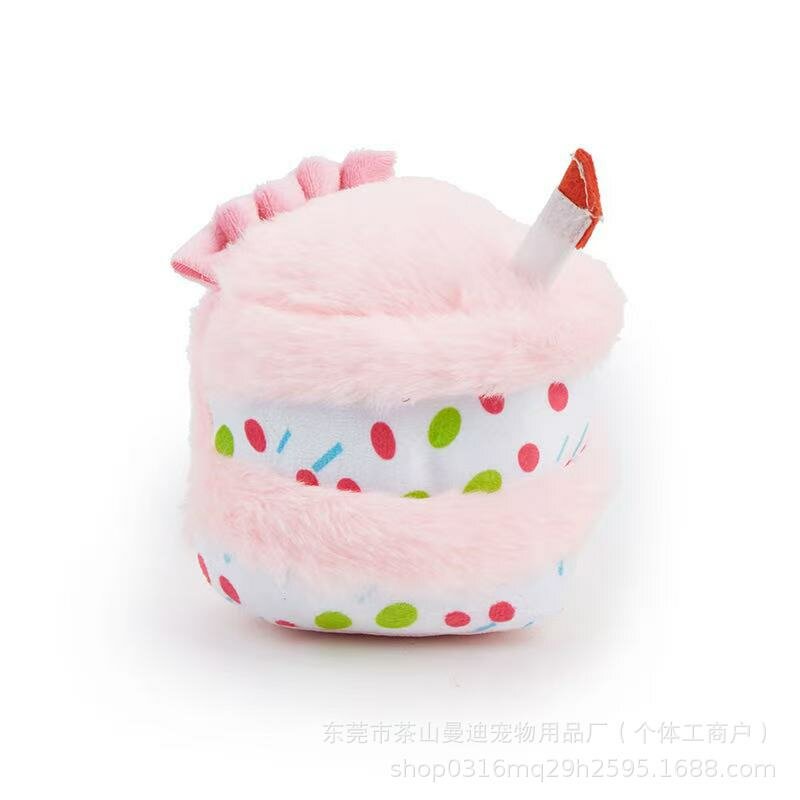 Домашние животные кусают игрушки на день рождения торт подарочная коробка розовый треугольный торт