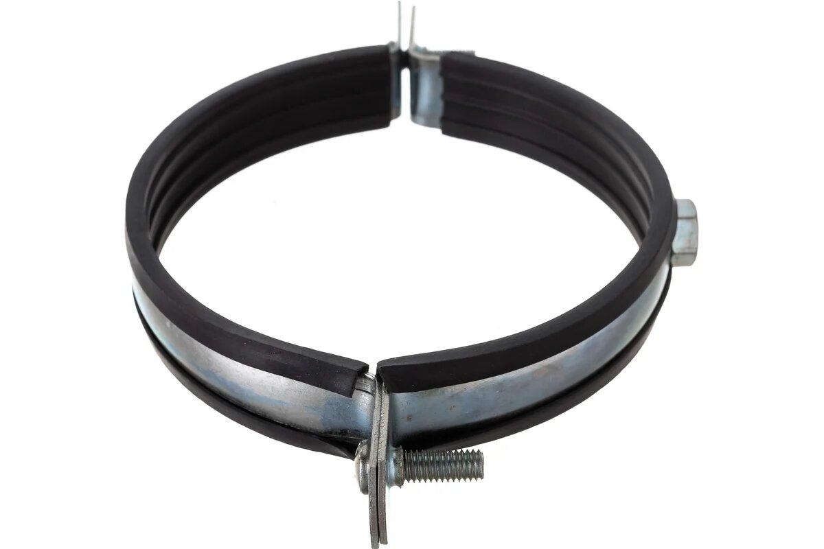 Хомут 108-114 с уплотнителем и гайкой для шпильки 10, 10 шт.