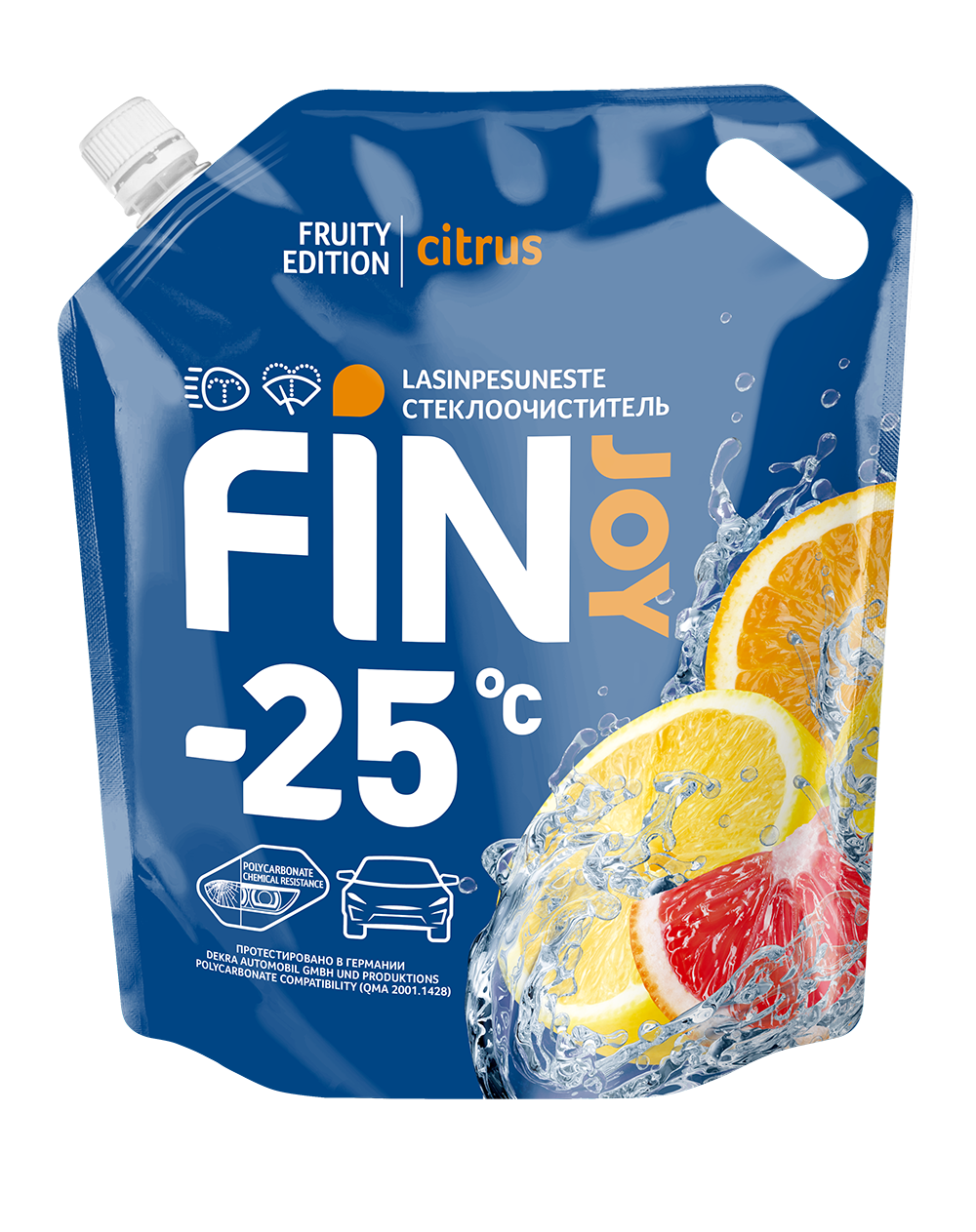Стеклоомывающая жидкость Fin Joy FRUITY citrus -25 3л