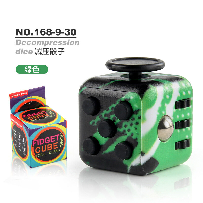 Источник производителя, антистрессовые кубики, 6-гранные, с УФ-печатью камуфляжного рисунка, анти-анксиетарные, с джойстиком, бесплатная доставка, дропшиппинг