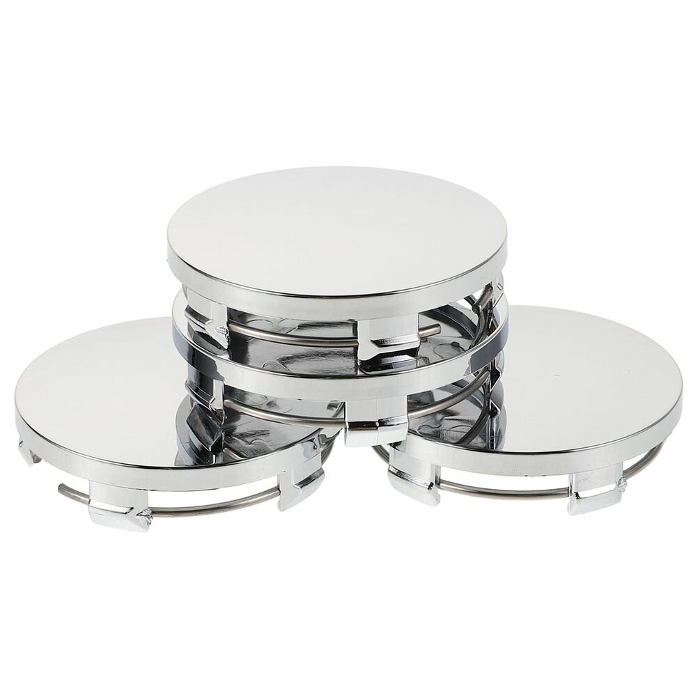 Универсальные Колпаки Для Центра Дисков, Серебристого Цвета, Из Абс, Простая Установка, 4 Шт, Для Автомобильных Колесных Центров