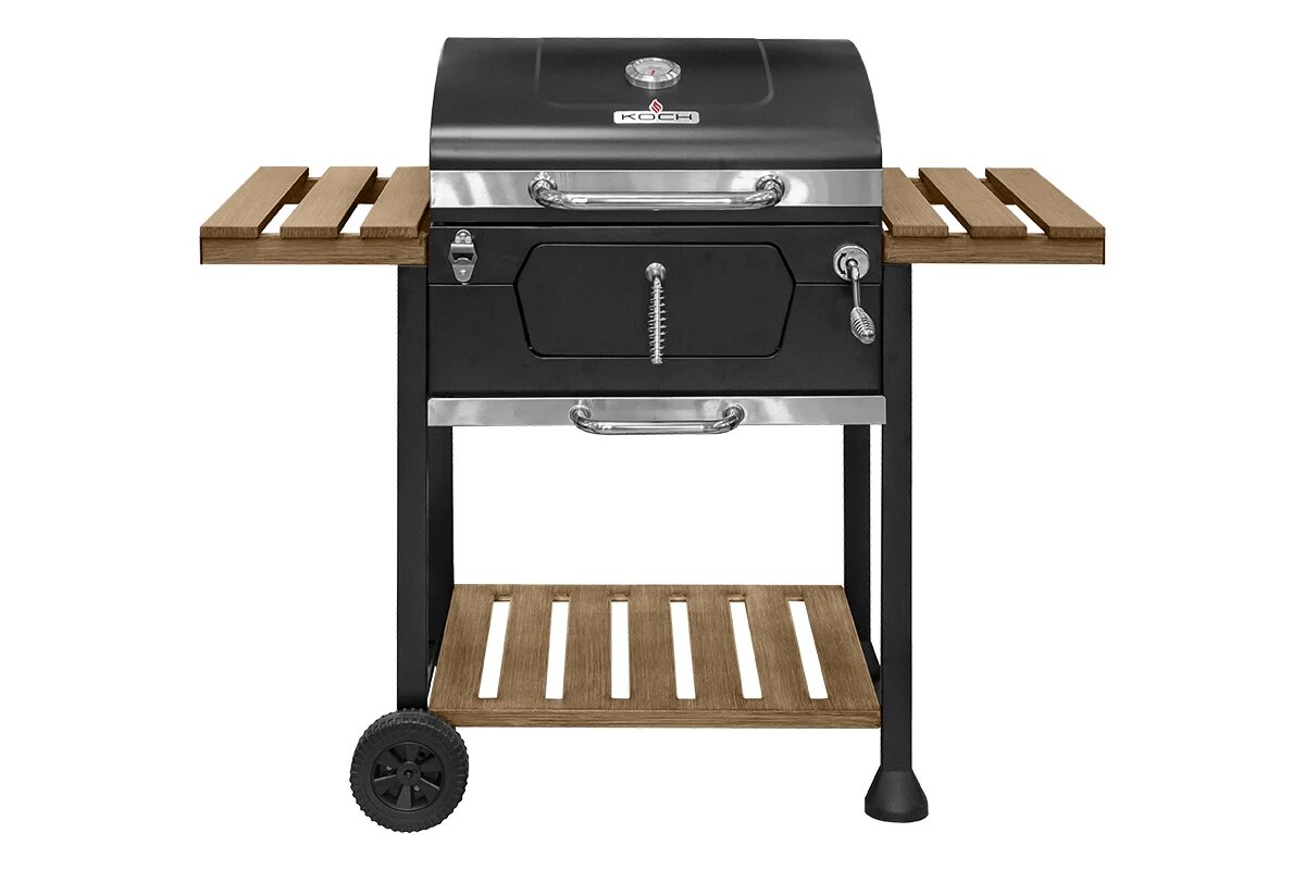 Гриль Koch BBQ Master 2, угольный, напольный, черный, 125×112×57 см